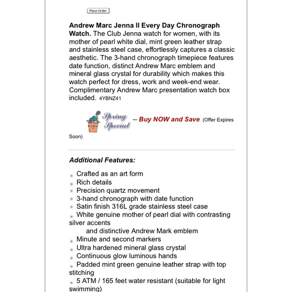 Andrew Marc | Jewelry | Nwt Andrew Marc Jenn Ii Watch | Poshmark